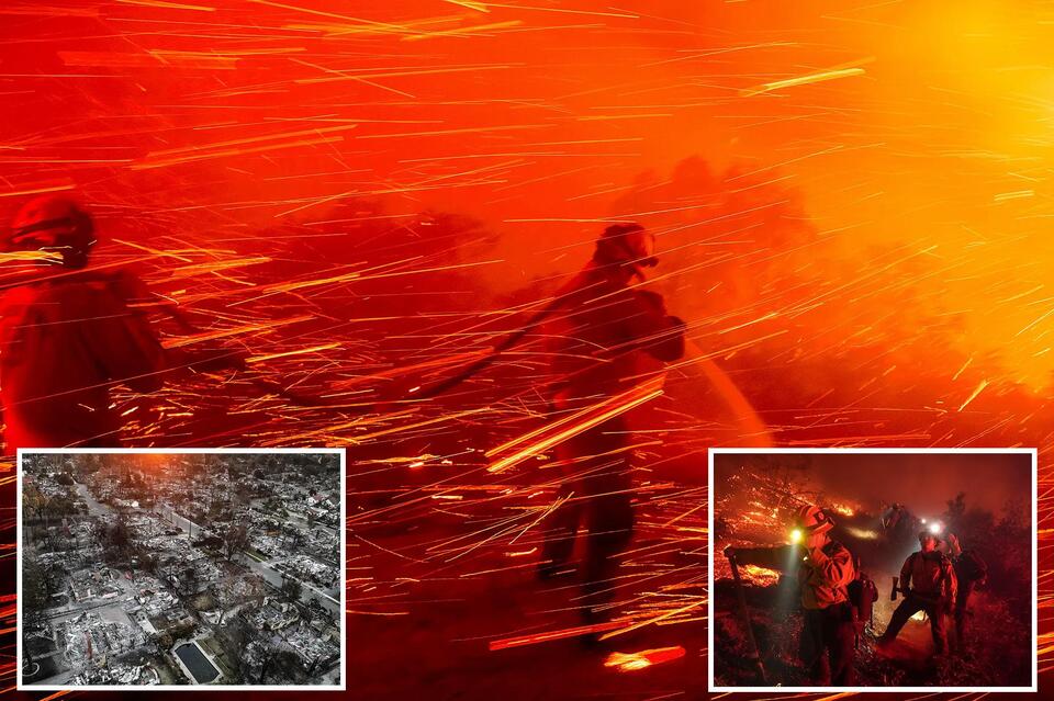 Los Angeles continues to burn as Santa Ana winds return to strength and ...