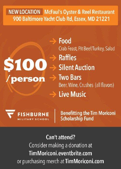 Tim Moriconi Crab Feast on September 27th at McFaul’s Oyster & Reel ...