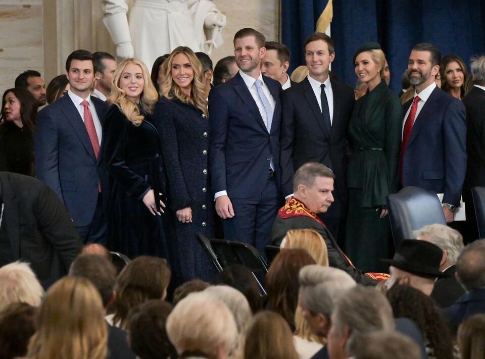 "What was that???" - Eric Trump's viral upside down pyramid hand symbol ...