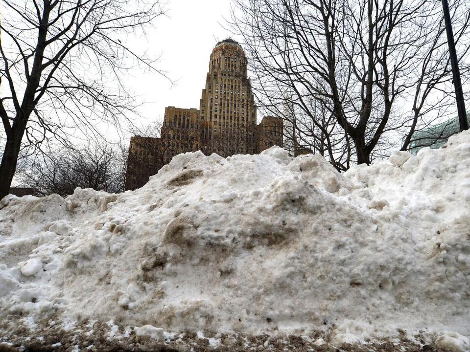 Buffalo Bills and Pittsburgh Steelers Fans Dig Through Snow to Find Seats