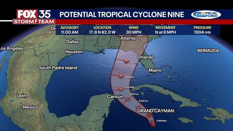 Potential Tropical Cyclone 9 live updates: Florida in path of future ...