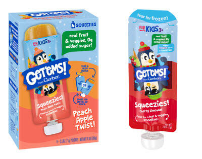 Gerber Get’ems! Squeezies smoothie & ice pop - NewsBreak