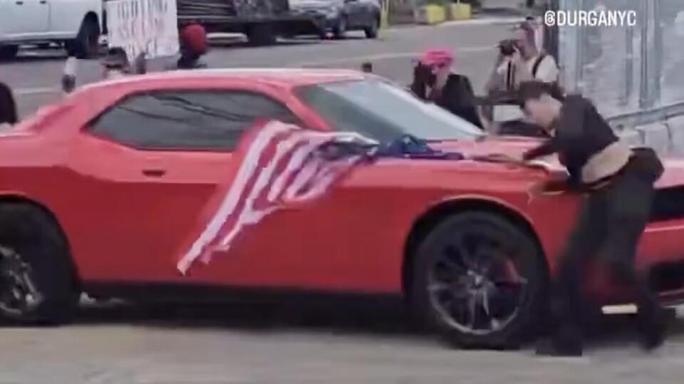 Shocking Video Shows Woman Hit by Car at ICE Center Protest - NewsBreak