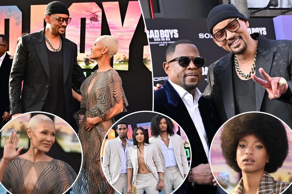 Will Smith and Jada Pinkett Smith hit the red carpet for ‘Bad Boys ...