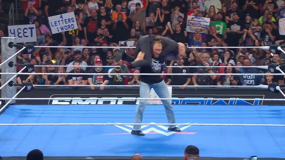 WWE SmackDown Notes: Brock Lesnar Attacks Corey Graves with Two F5s ...