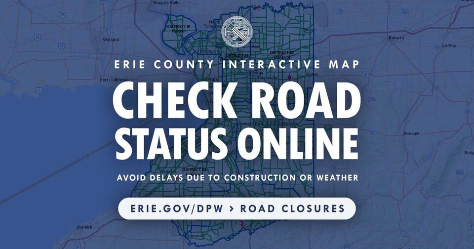 Erie County shares interactive road closure map - NewsBreak