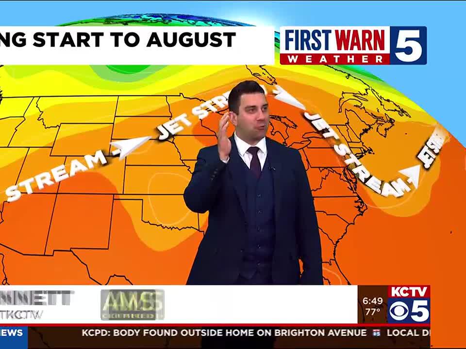Summer sizzle, sunny low 90s Thursday