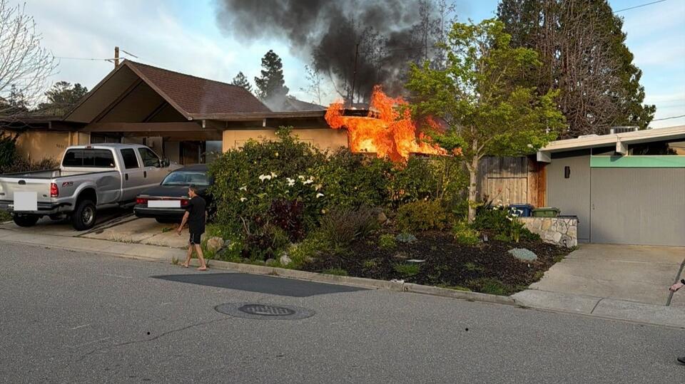 Explodes Into Flames: California House Fire Forces Residents Out After ...