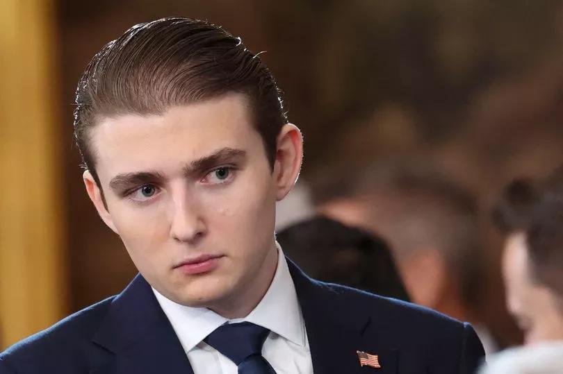 Is Barron Trump going bald? Teen's 'receding hairline' at dad's ...