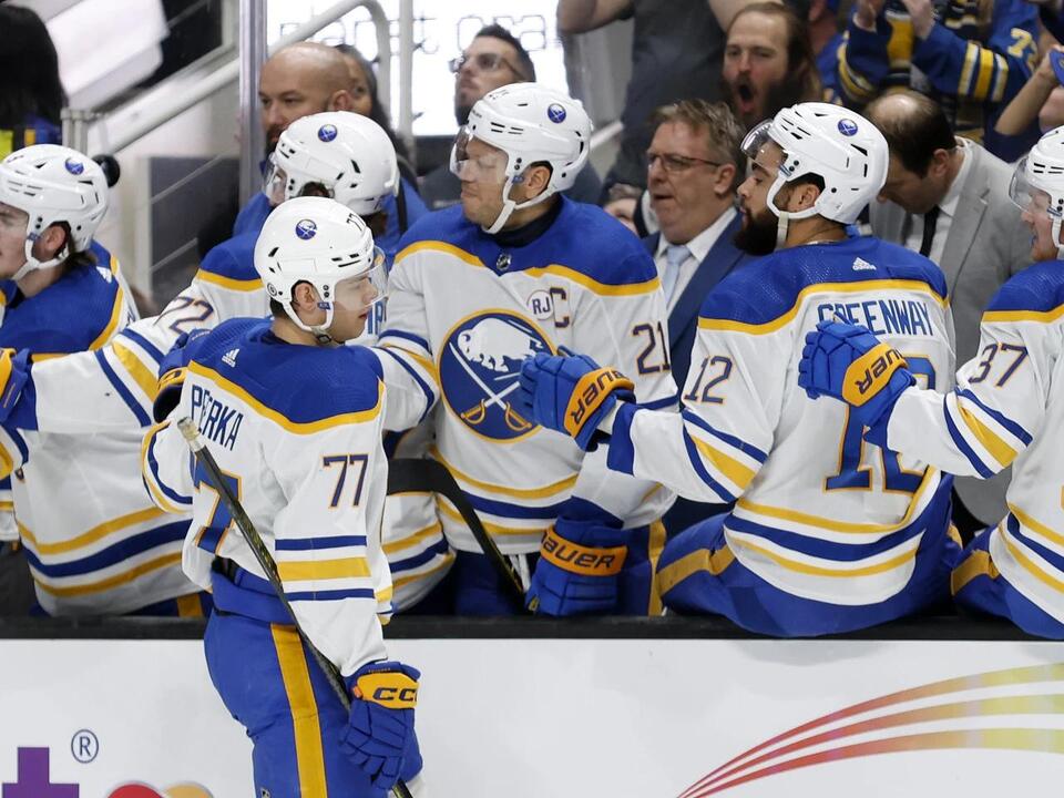 JJ Peterka scores twice as Sabres beat Sharks 5-2