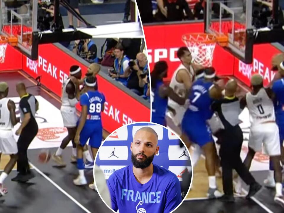 Evan Fournier chokes Dennis Schroder during ugly fight in France ...