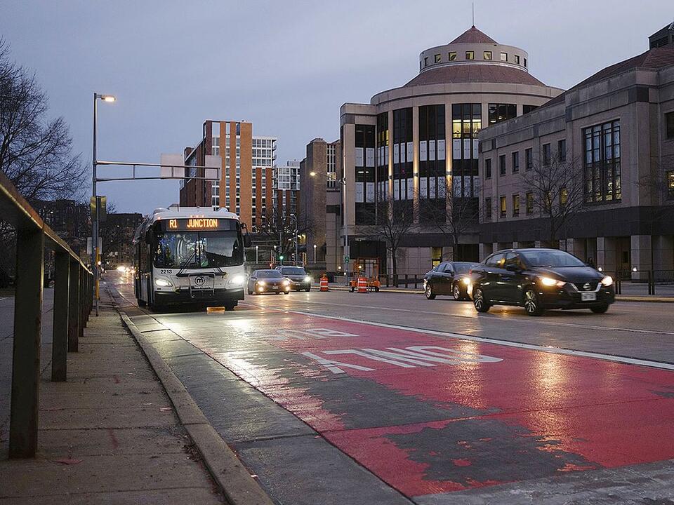 Madison’s red bus lanes were meant to last 10 years. They’re already ...