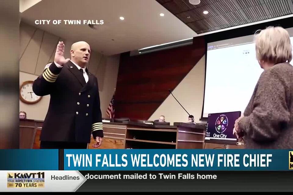 Mitchell Brooks sworn in as new Twin Falls Fire Chief - NewsBreak