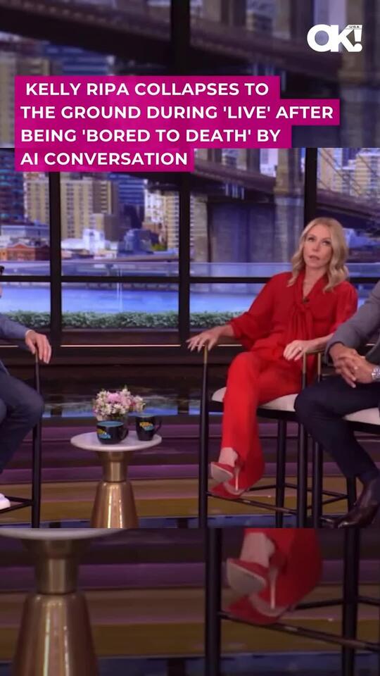 Too much tech talk! Kelly Ripa hit the floor on Live after joking she ...