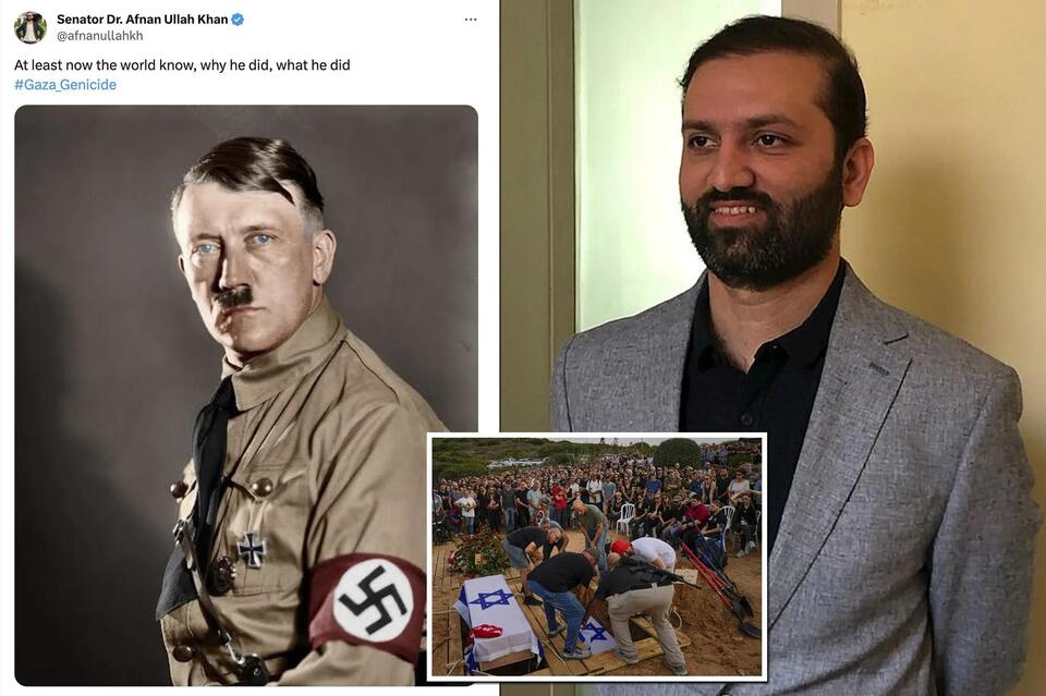 Pakistani senator shares photo of Hitler, saying ‘the world knows why ...