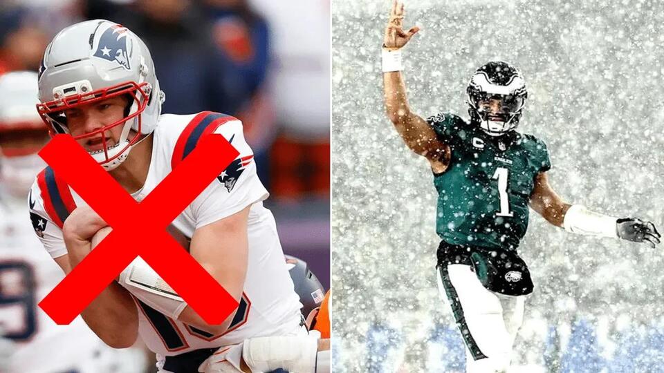 Patriots replace Drake Maye with Jalen Hurts in AFC Championship Game ...