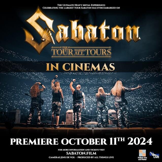 SABATON Concert Film 'The Tour To End All Tours' To Receive Theatrical ...