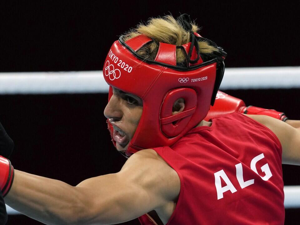 Algeria boxer Imane Khelif wins first Olympic fight when opponent ...