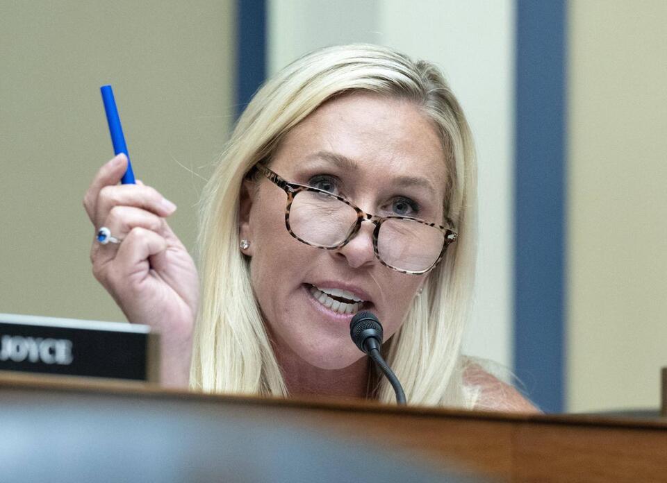 Rebel Republican Marjorie Taylor Greene calls out Donald Trump’s ‘woman ...