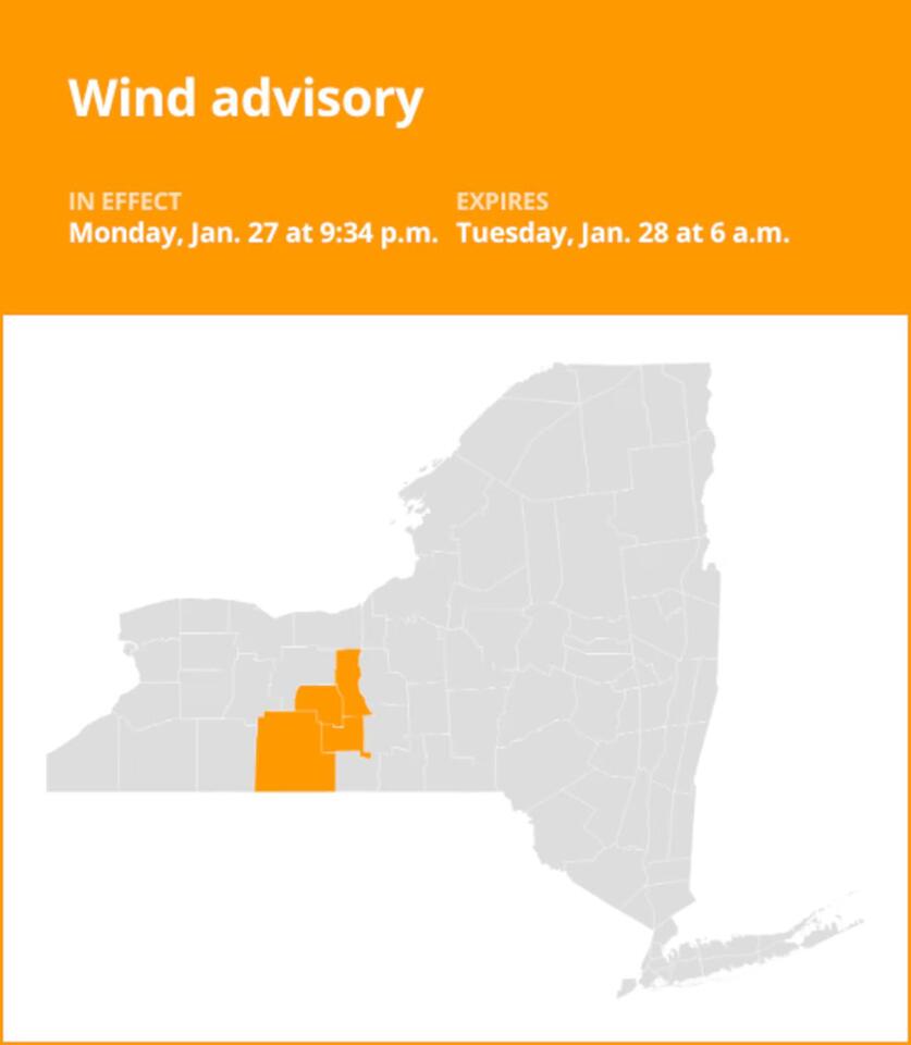 NY weather update: Wind advisory affecting New York until Tuesday ...