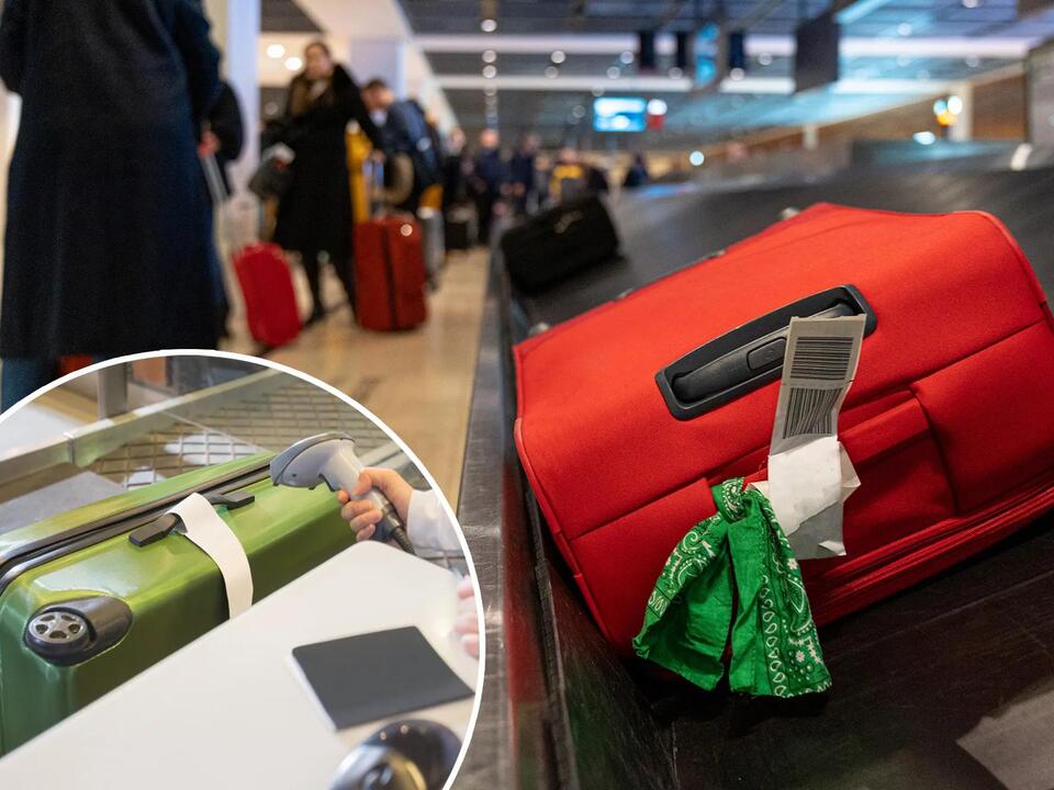 Baggage handler issues warning to passengers who tie ribbons to their ...