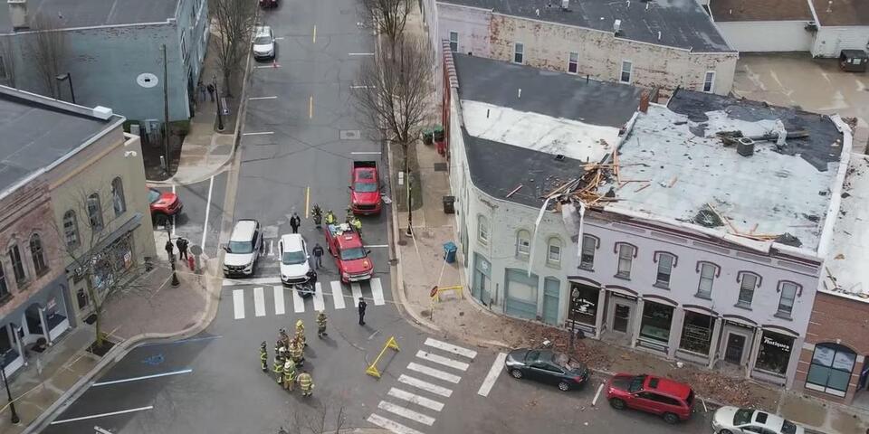 Tornado damages downtown Dundee - NewsBreak
