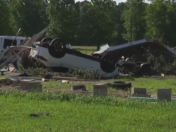 Tornado in Trinity leaves behind path of destruction