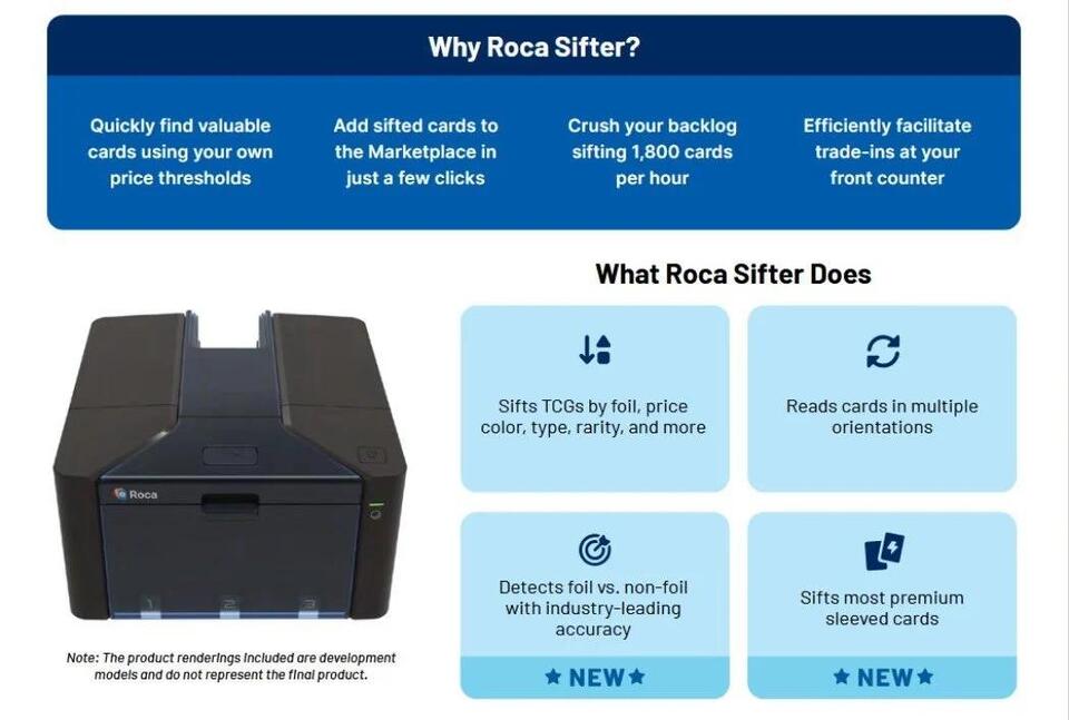 TCGPlayer Announces New Compact Roca Sifter Card Sorting Device for ...
