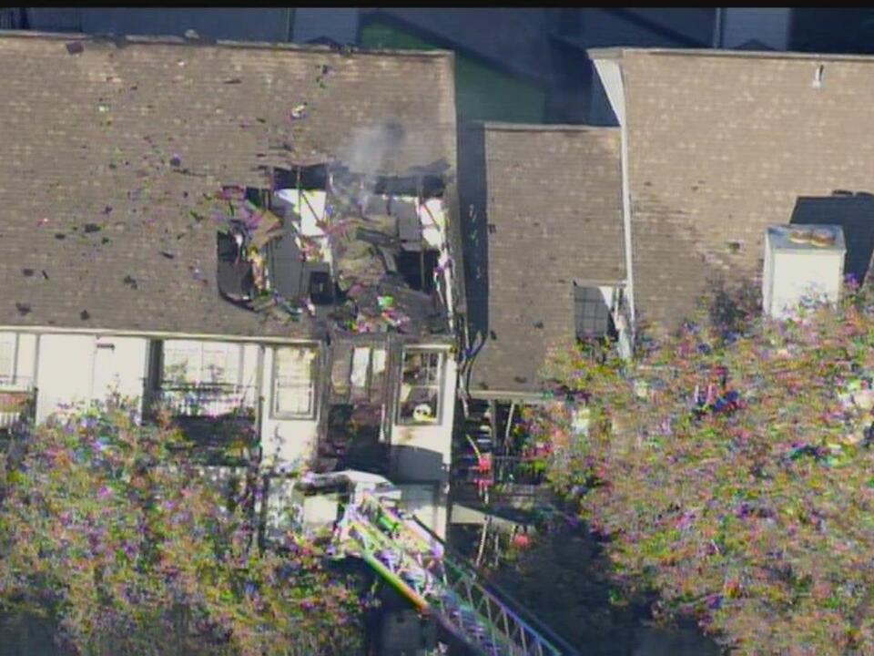 Fire crews working to put out large apartment fire