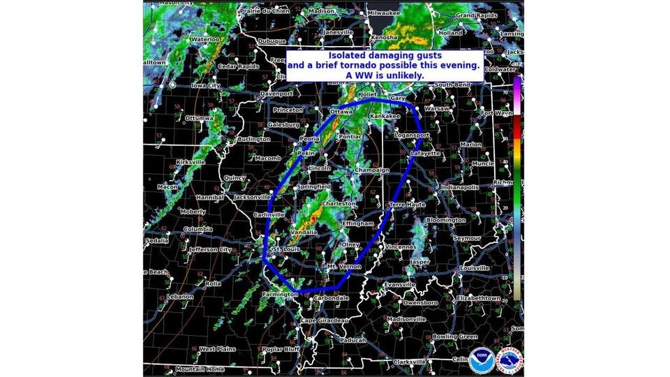 Illinois, Indiana, and Missouri See Isolated Severe Storm Risk With ...