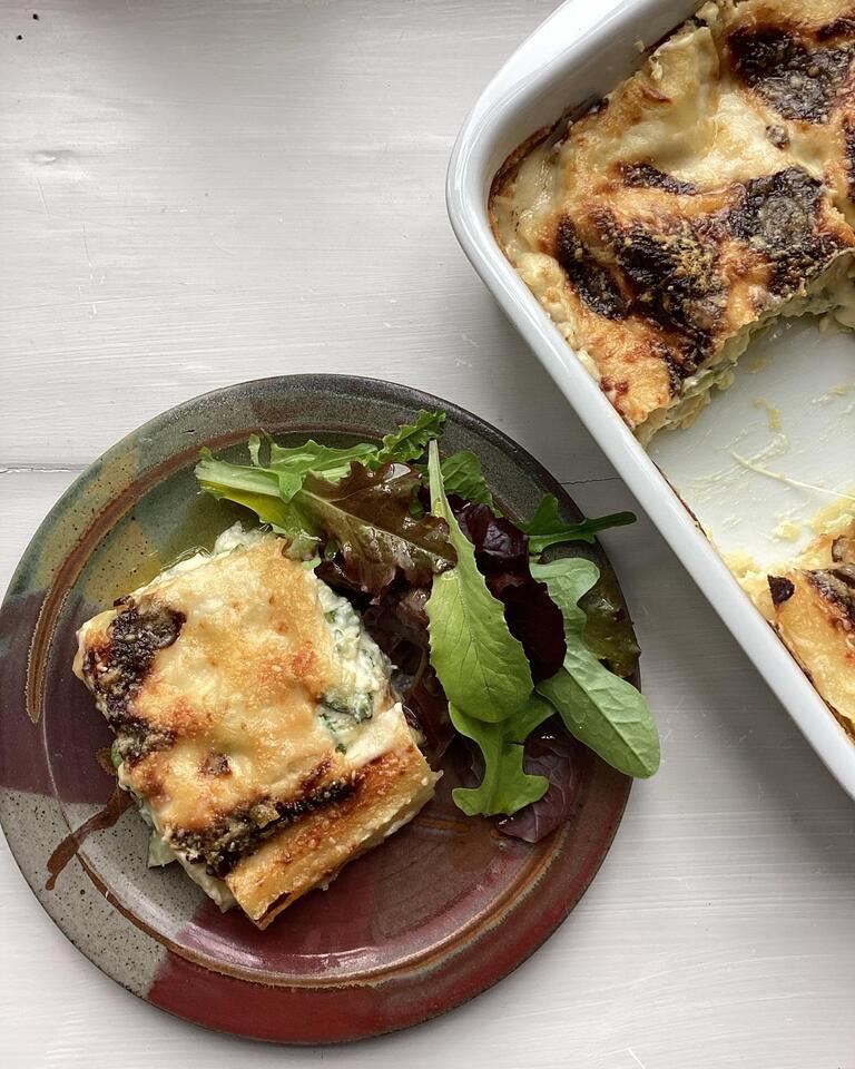 Rachel Roddy’s recipe for lasagne with courgette and three cheeses | A ...