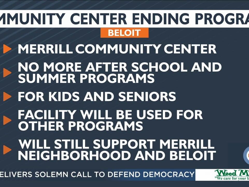 Community Center in Beloit ending programs