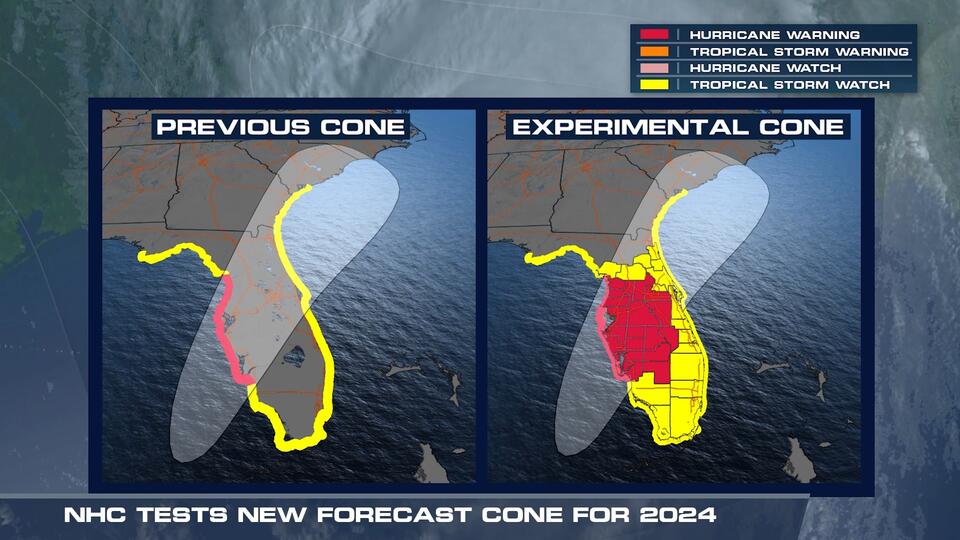New Cone of Uncertainty for 2024 Hurricane Season - NewsBreak
