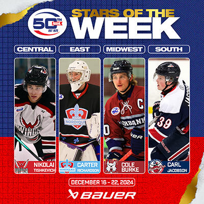 NAHL Announces Bauer Hockey Stars of the Week - NewsBreak