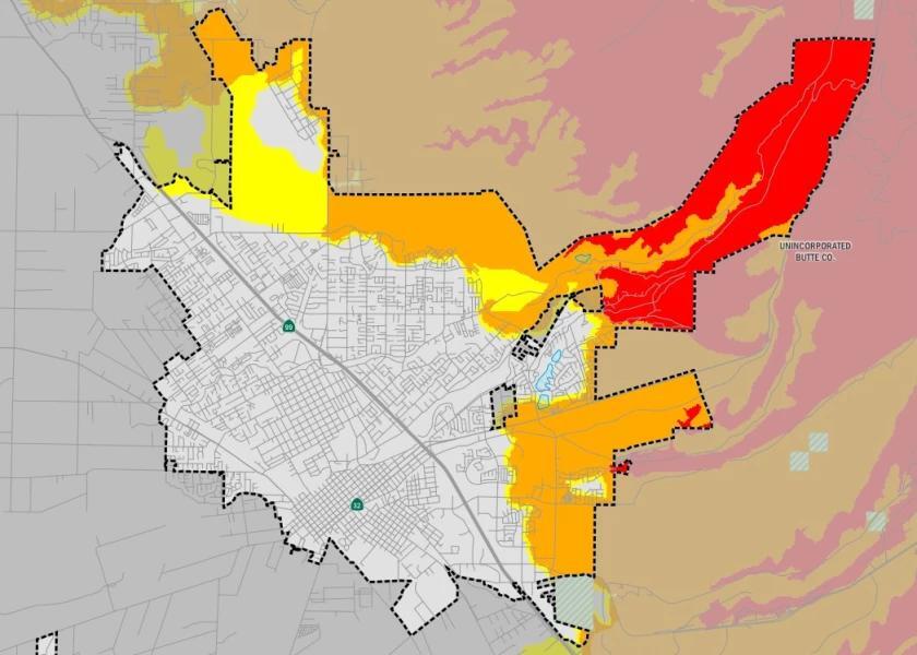 Thousands of acres of Butte County is now at the highest risk level for ...