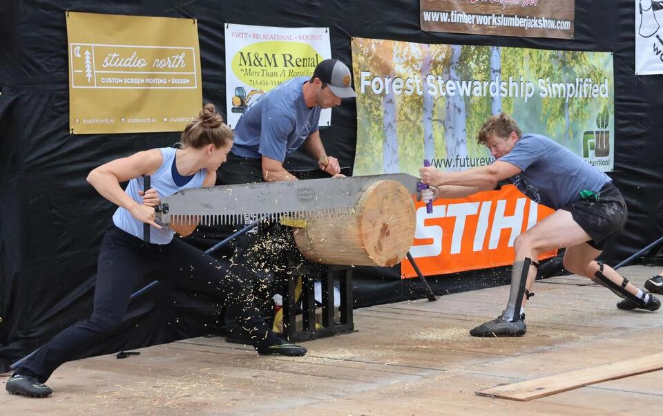 Sawyer County Wood Chop held during Musky Fest - NewsBreak