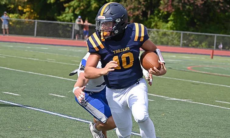Simsbury shows some fight in 38-26 loss to Hall - NewsBreak