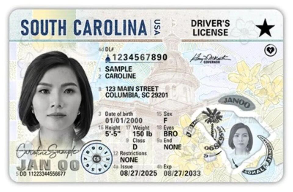 SCDMV unveils new driver’s license and ID card design - NewsBreak