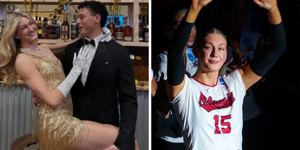 Nebraska Volleyball’s Andi Jackson Celebrates Anniversary With Her ...