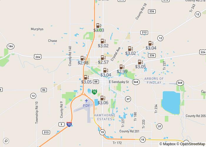 Paying too much for gas Findlay? Analysis shows most expensive station ...