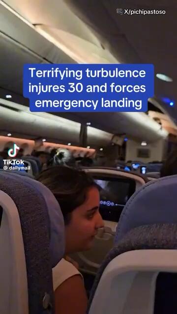 Extreme turbulence on an aircraft ️ leaving several passengers injured ...