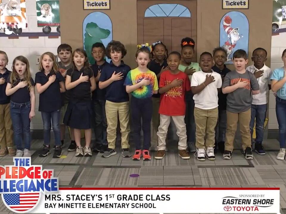 PLEDGE OF ALLEGIANCE - Mrs. Stacey's 1st Grade Class - Bay Minette ...