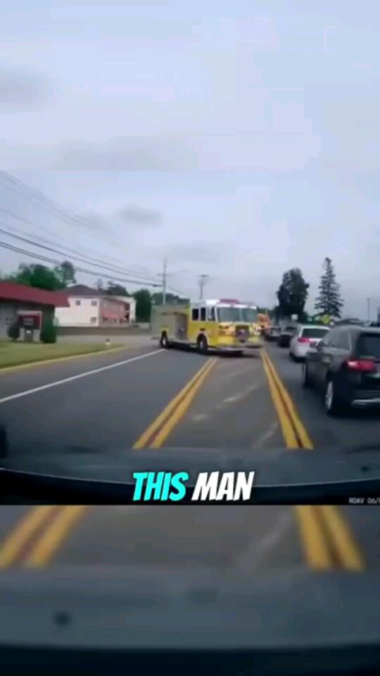 Man Blocks Fire Truck on Purpose 😮 - NewsBreak