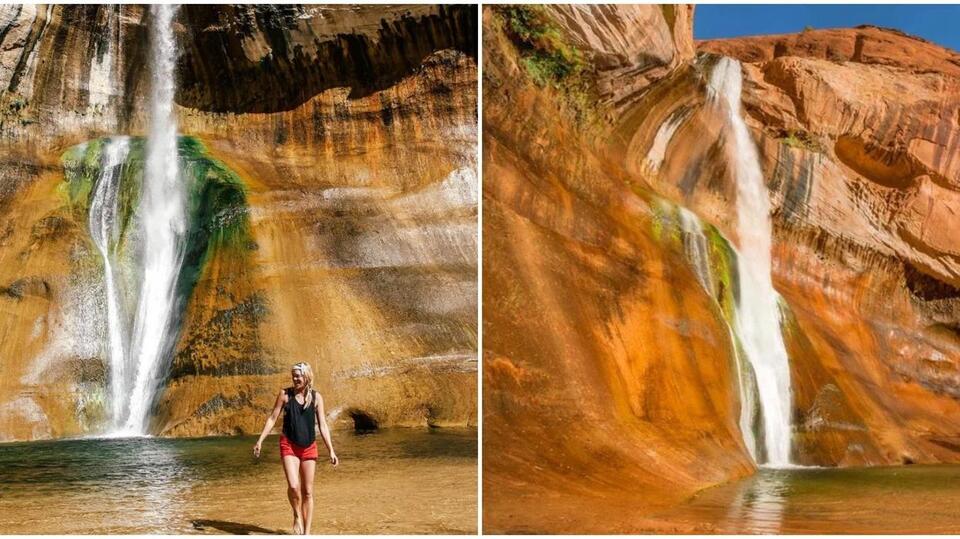 This Utah Hike Leads You To A 126-Foot Waterfall That Drops Into A Jade ...