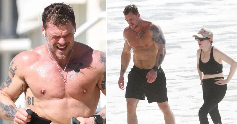 'Reacher' Hunk Alan Ritchson Shows Off Muscles and Tattoos During ...