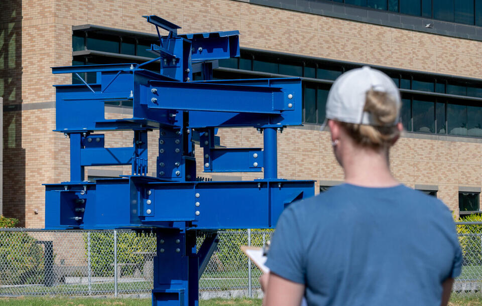 GU engineering students see real-world connections in new metal structure - NewsBreak