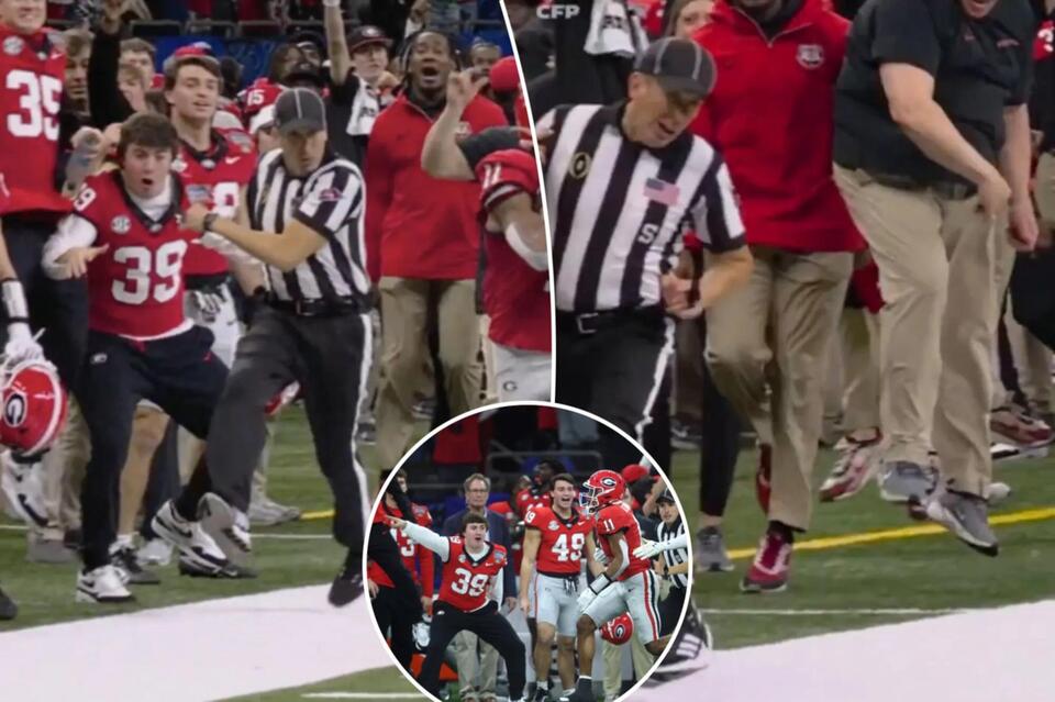 Georgia takes sideline penalty after overexcited reserve Parker Jones ...