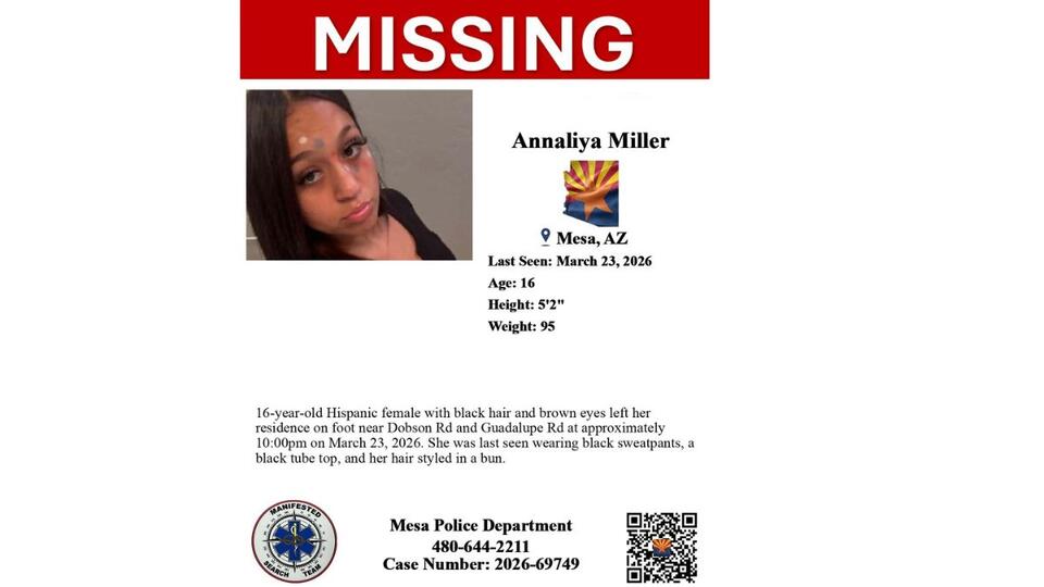 Missing Teen Annaliya Miller Last Seen Near Dobson and Guadalupe in ...