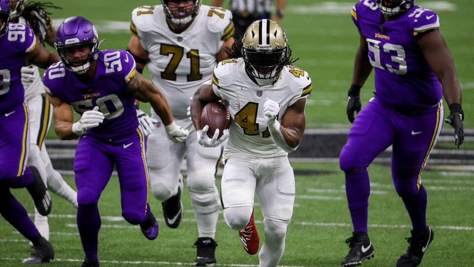 Alvin Kamara's monstrous first half is deciding fantasy football ...