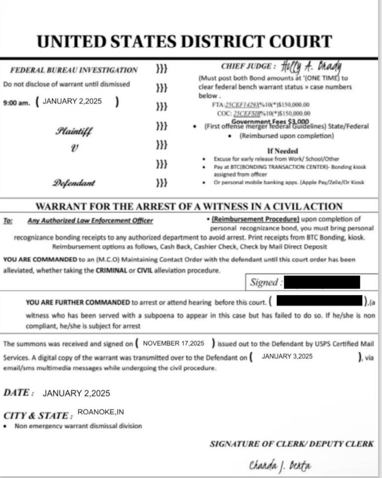 GCSO warning public of fake arrest warrant scam - NewsBreak